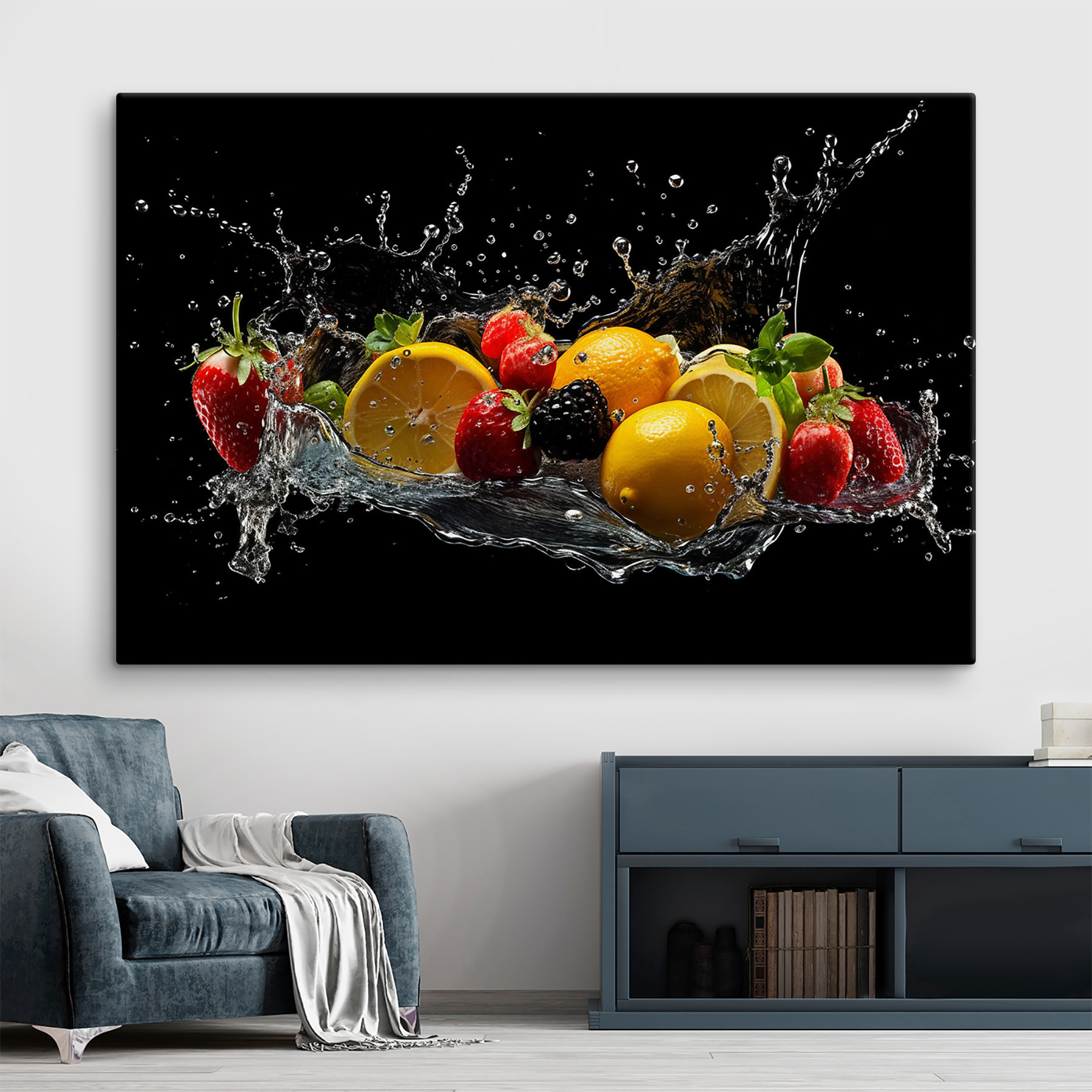 Tableau Fruits dans un filet d'eau nr. s37044 – magasin en ligne Uwalls.fr