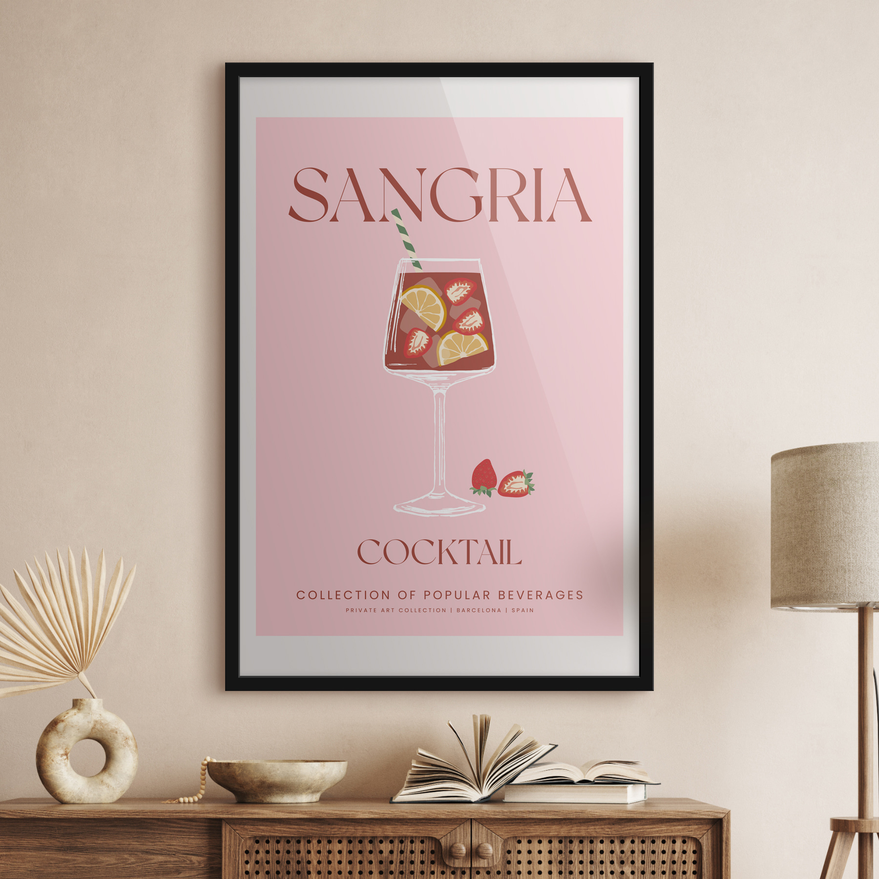 Poster Boisson cocktail Sangria Nr. f37875 acheter en ligne Uwalls.fr