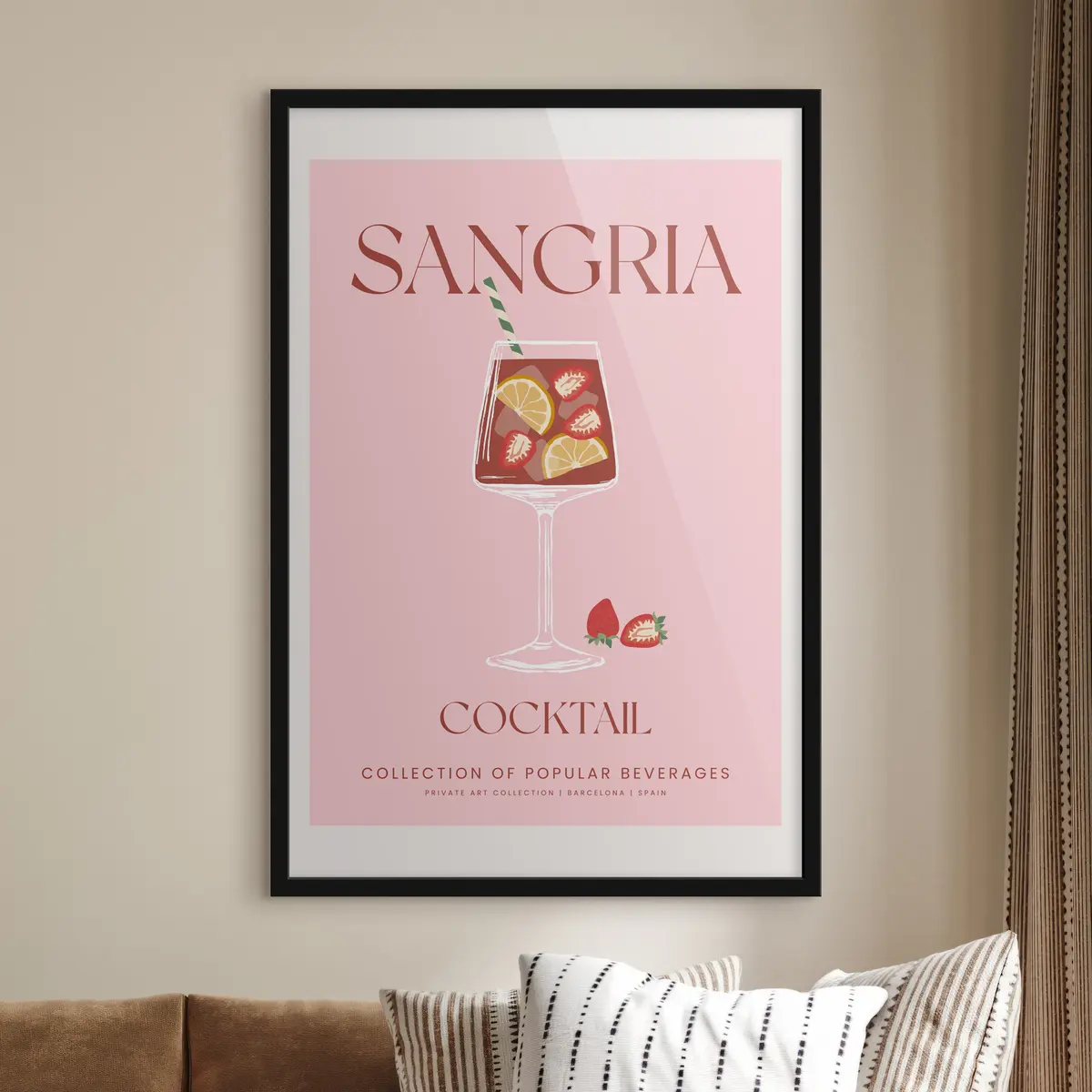 Poster Boisson cocktail Sangria Nr. f37875 acheter en ligne Uwalls.fr