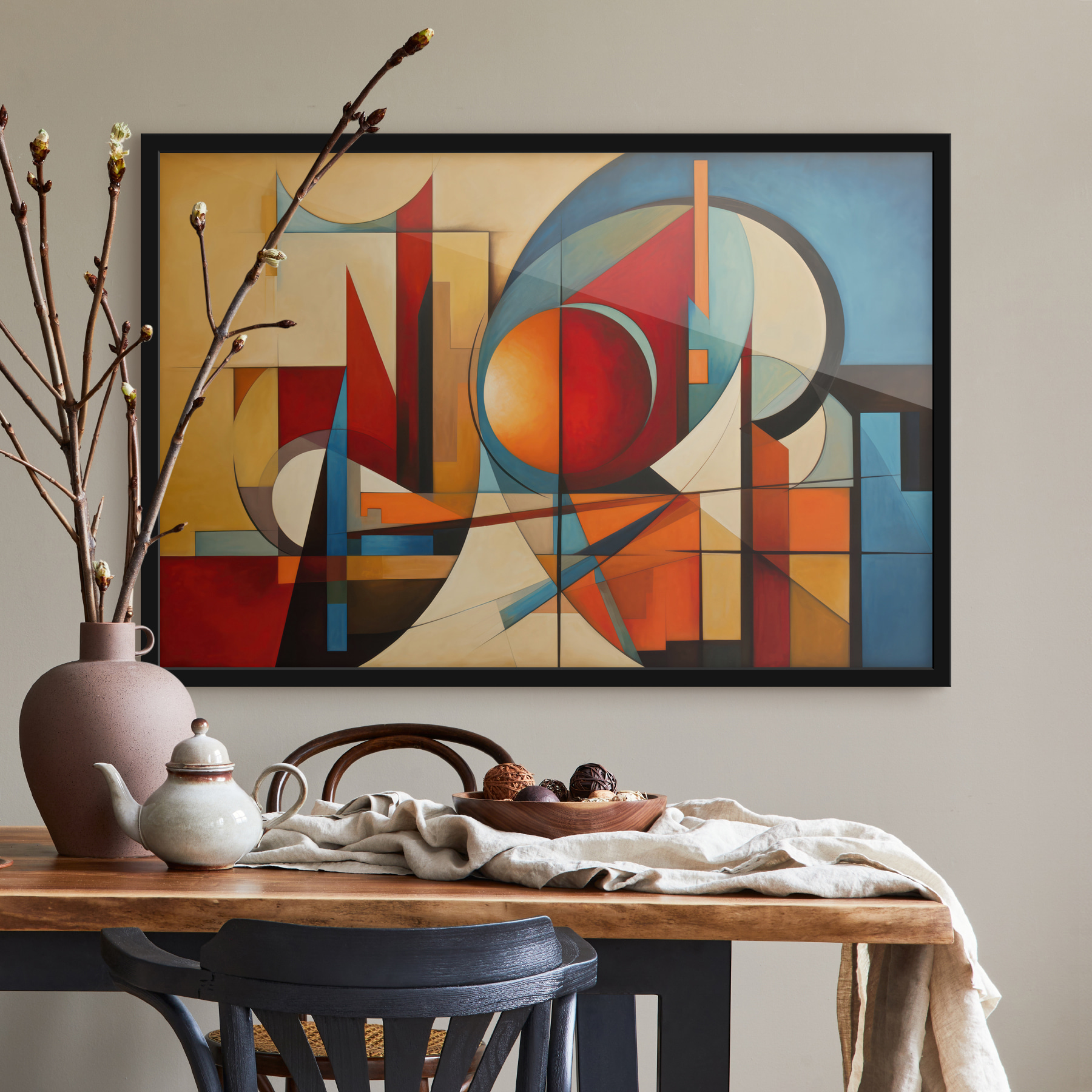 Poster Abstraction à partir de formes géométriques Nr. f36302 acheter ...